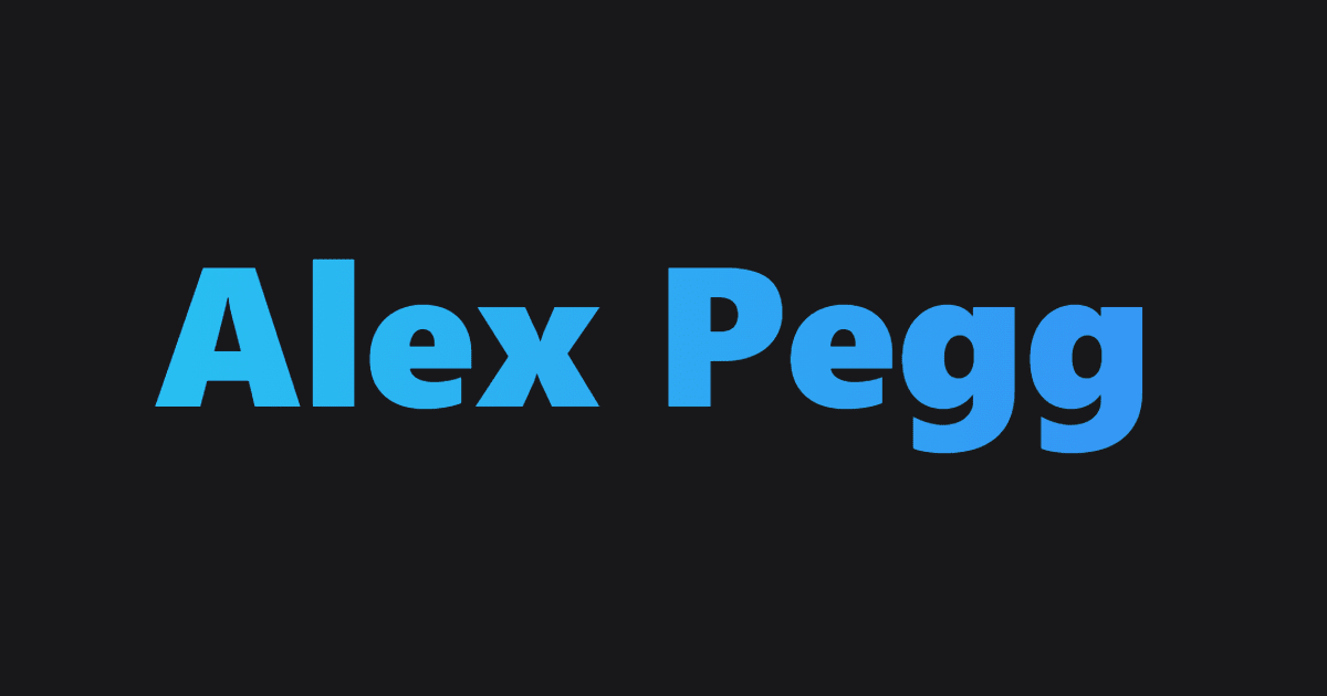 Alex Pegg